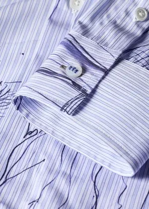 Paul Smith Light Illustration Stripe Oversized Shirt