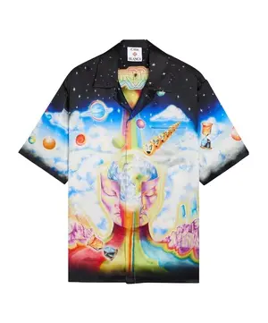 Casablanca Psychedelic Print Camp Collar Shirt - Multi-color