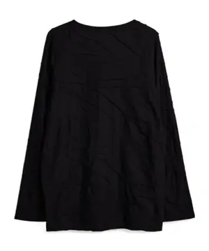 Y3 Pleated Oversized Long-sleeve T-shirt
