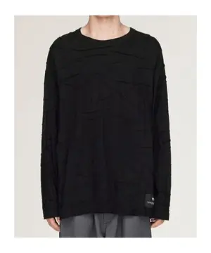 Y3 Pleated Oversized Long-sleeve T-shirt