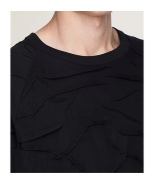 Y3 Pleated Oversized Long-sleeve T-shirt