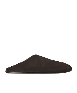 THE ROW Hudson Round-toe Slides - No