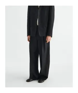LEMAIRE Single Pleat Tailored Pants In Wool Mohair Toile