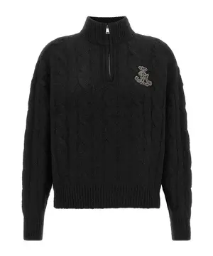 Ralph Lauren Half-zip Cable-knit Sweater