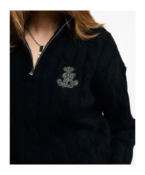 Ralph Lauren Half-zip Cable-knit Sweater