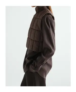 LEMAIRE Wadded Gilet In Water Repellent Cotton Nylon