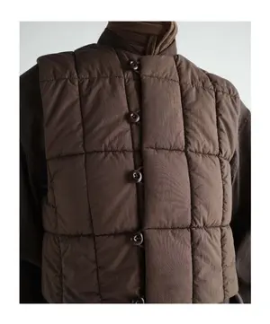 LEMAIRE Wadded Gilet In Water Repellent Cotton Nylon