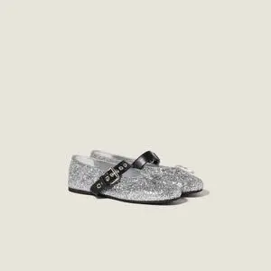 Miu Miu Glitter Ballerinas