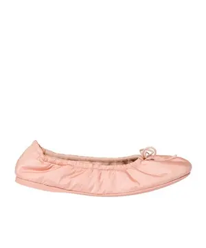 Miu Miu Foldable Technical Fabric Ballerinas