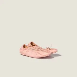 Miu Miu Foldable Technical Fabric Ballerinas