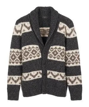 Peserico Fair Isle Knit Cardigan - No