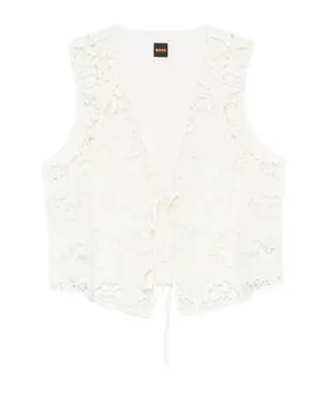 Hugo Boss Lace Tie-fastening Top - No