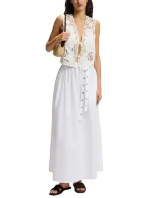 Hugo Boss Lace Tie-fastening Top