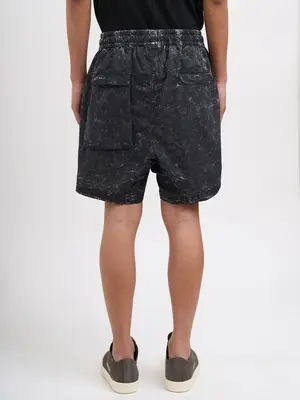 THOM KROM Marble-print Drop-crotch Shorts