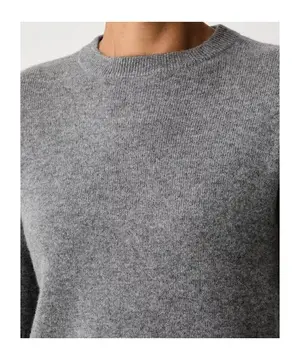 Marella Crew-neck Knit Top - Grey