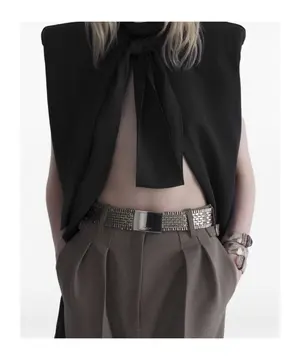 MUGLER Draped Top