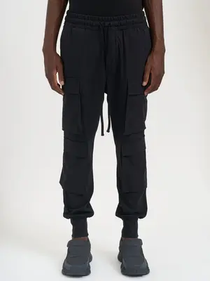 THOM KROM Cargo Jogger Pants - Black