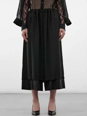 Comme Des Garçons Layered Wide-leg Trousers