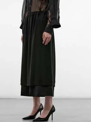 Comme Des Garçons Layered Wide-leg Trousers
