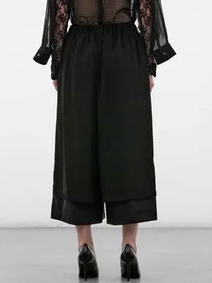 Comme Des Garçons Layered Wide-leg Trousers