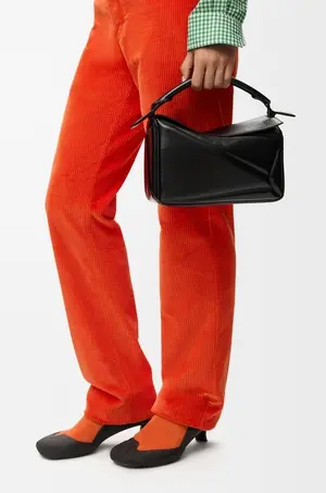 Loewe Small Puzzle Blown Bag In Glossy Lambskin