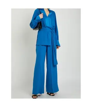 JOSEPH High-waisted Wide-leg Casual Pants