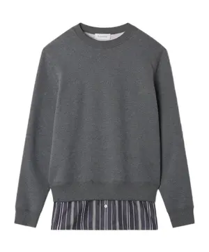 LANVIN Crew-neck Sweatshirt - Grey