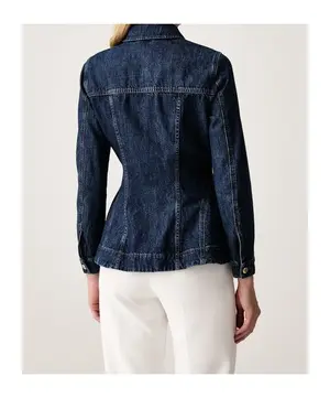 Marella Mlstrine Button-front Long-sleeve Denim Jacket
