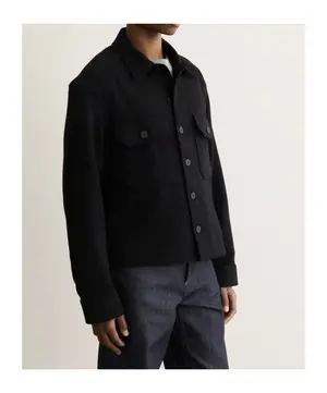 Studio Nicholson Long-sleeve, Wide-collar Jacket