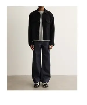 Studio Nicholson Long-sleeve, Wide-collar Jacket