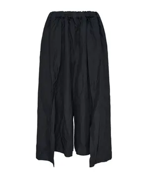 Comme Des Garçons Wide-leg Drawstring Trousers - Black