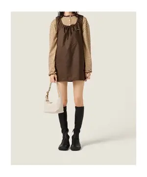 Miu Miu Technical Fabric Mini-dress