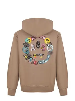 BARROW Graphic-print Pouch-pocket Hoodie