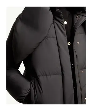Moncler Ornement Hooded Long Down Jacket