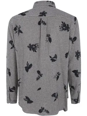 Paul Smith Floral-print Gingham Shirt