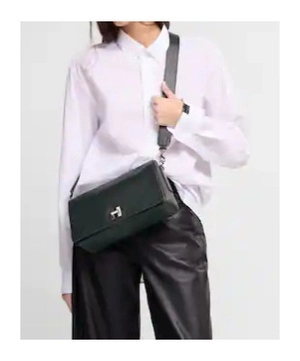 Hogan Logo Flap Shoulder Bag