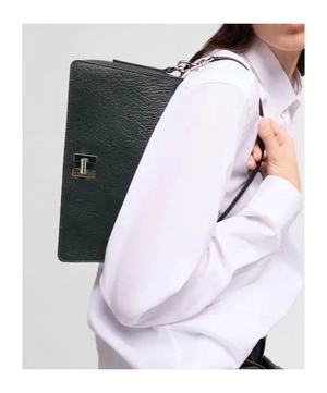 Hogan Logo Flap Shoulder Bag