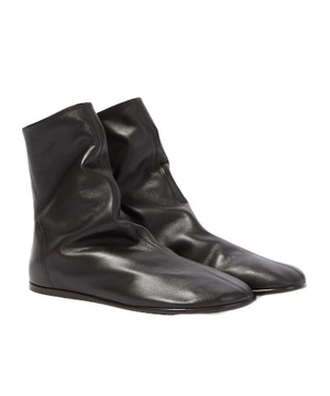 LEMAIRE Square-toe Leather Boots