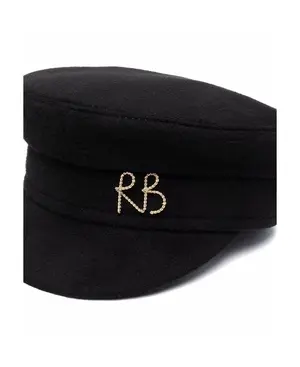 Ruslan Baginskiy Logo Newsboy Hat - Black