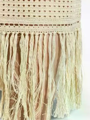 Zimmermann Fringed Crochet-knit Top