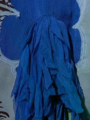 FERRAGAMO Fringe-detail Silk Midi Dress
