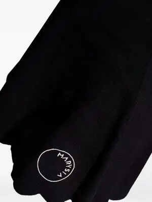 Marysia Venus Scallop-edge Mini Dress - Black