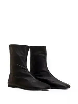 AMOMENTO Leather Ankle Boots