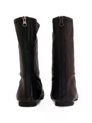 AMOMENTO Leather Ankle Boots