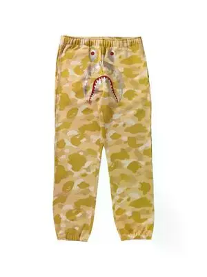 A BATHING APE Color Camo Shark Track Pants - Yellow