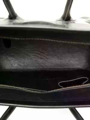 Celine 2015 Micro Tricolor Canvas And Leather Luggage Tote Handbag