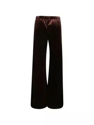 BLANCA VITA Velvet Palazzo Pants