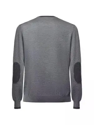 FAY Elbow-patch Crew-neck Sweater