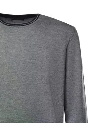 FAY Elbow-patch Crew-neck Sweater