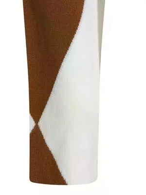 Max Mara Argyle Wool Boxy Sweater